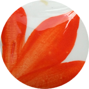 CST-OS033-30 Chrysanthos One Stroke "Deep Orange" – Pottery Clay Thailand