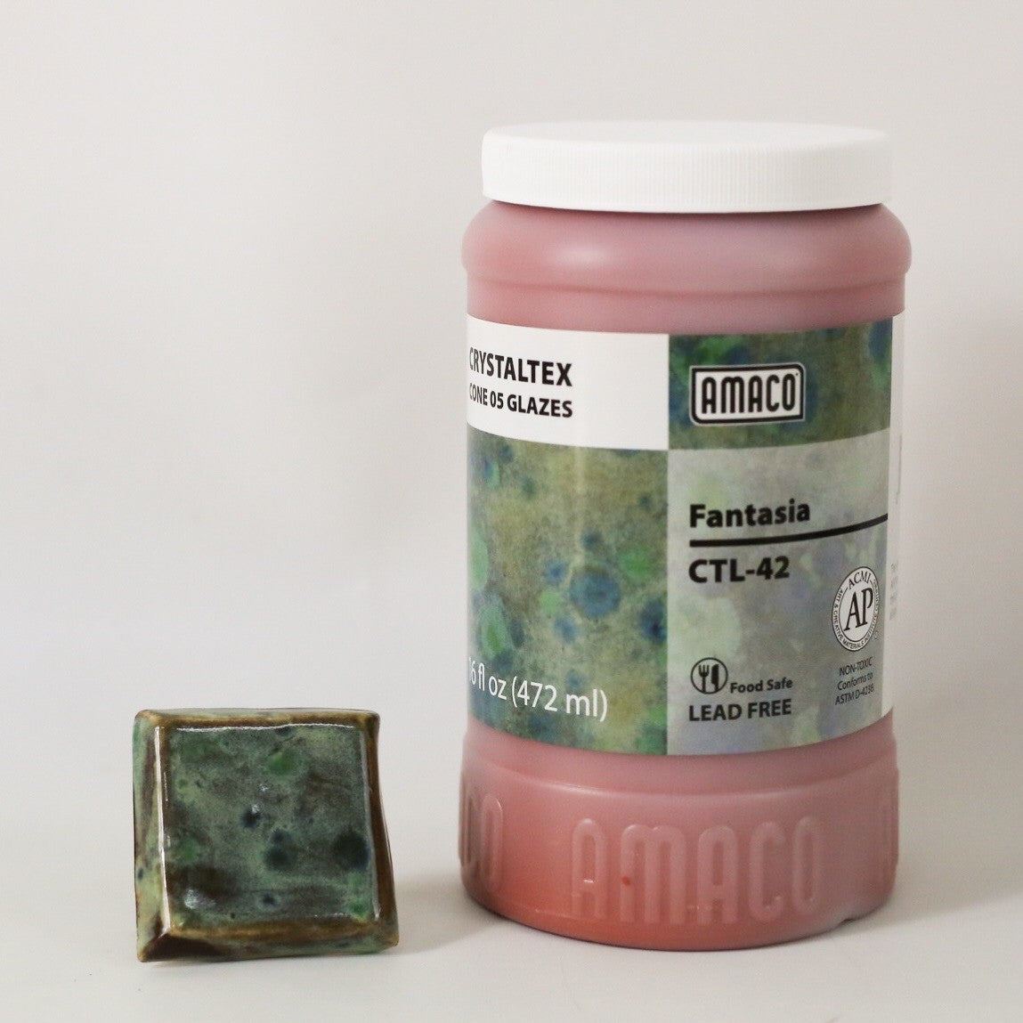 น้ำเคลือบ Crystaltex Amaco สี CTL-42 Fantasia – Pottery Clay Thailand